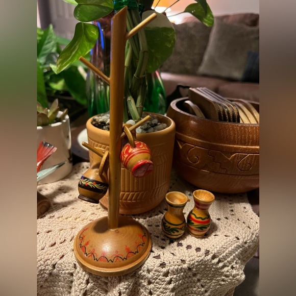 Handmade | Toys | Vintage Small Wood Decoration Water Pitchers With ...
